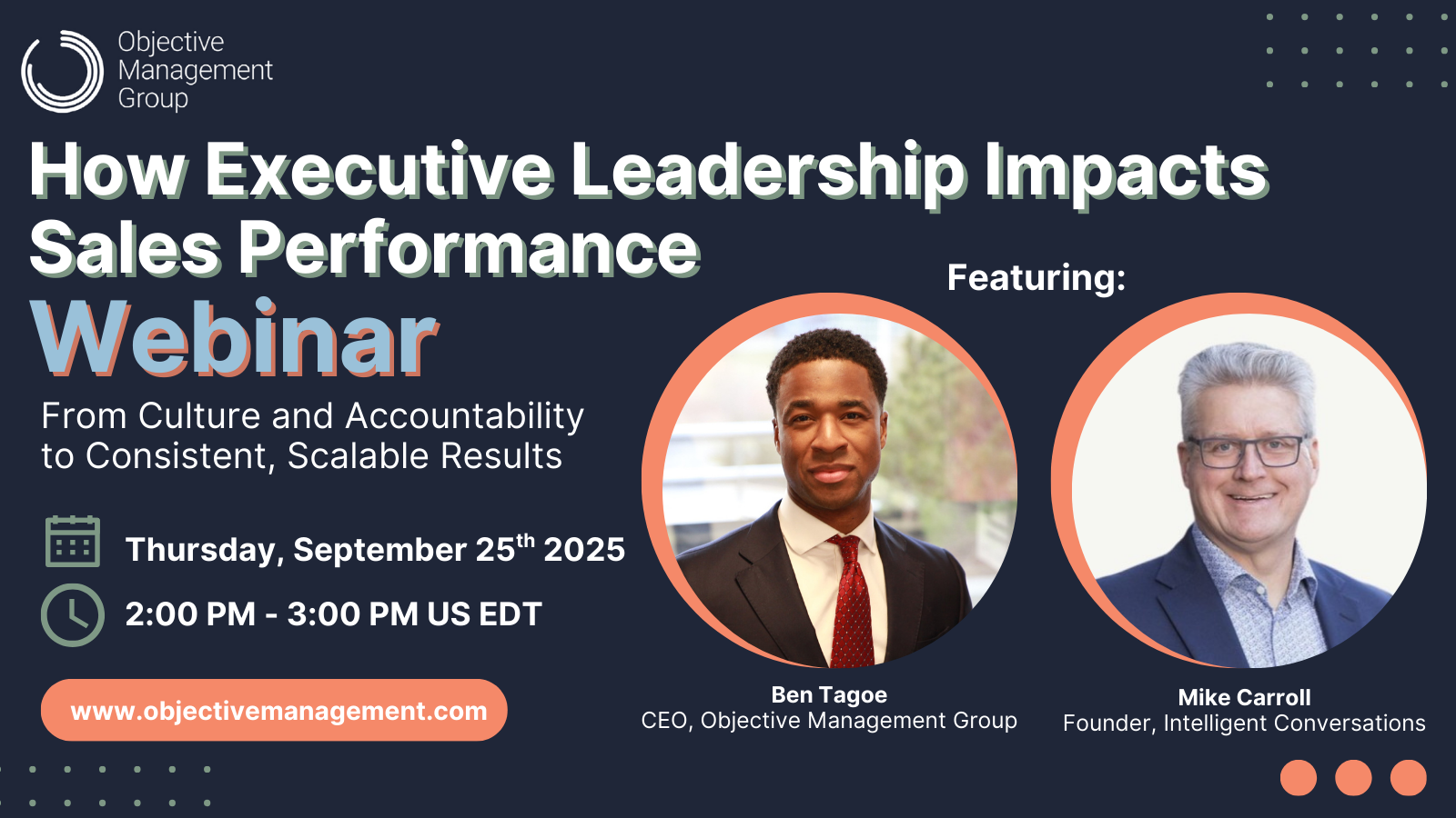 9/25/25 Webinar: How Leadership Impacts Sales Performance-Registration